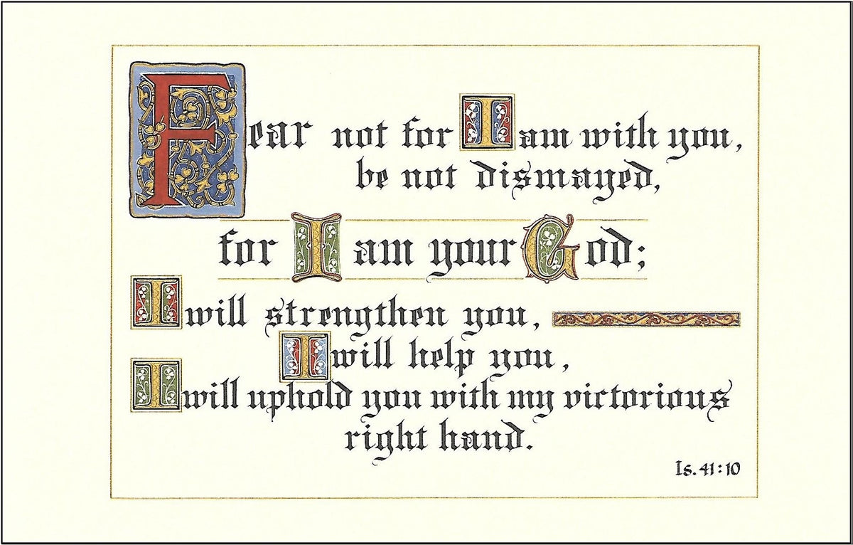 Isaiah 41:10 NIV – Manuscriptures.com
