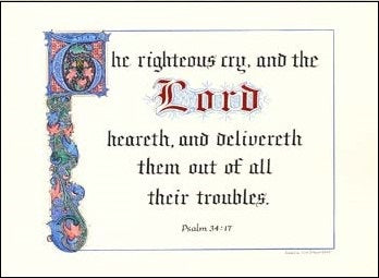 Psalm 34:17 KJV – Manuscriptures.com